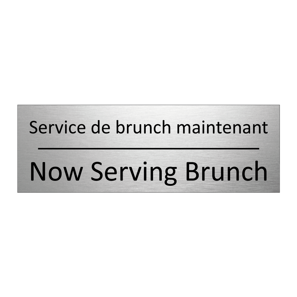 Service de brunch maintenant - Now Serving Brunch Panneau | SignOnline ...